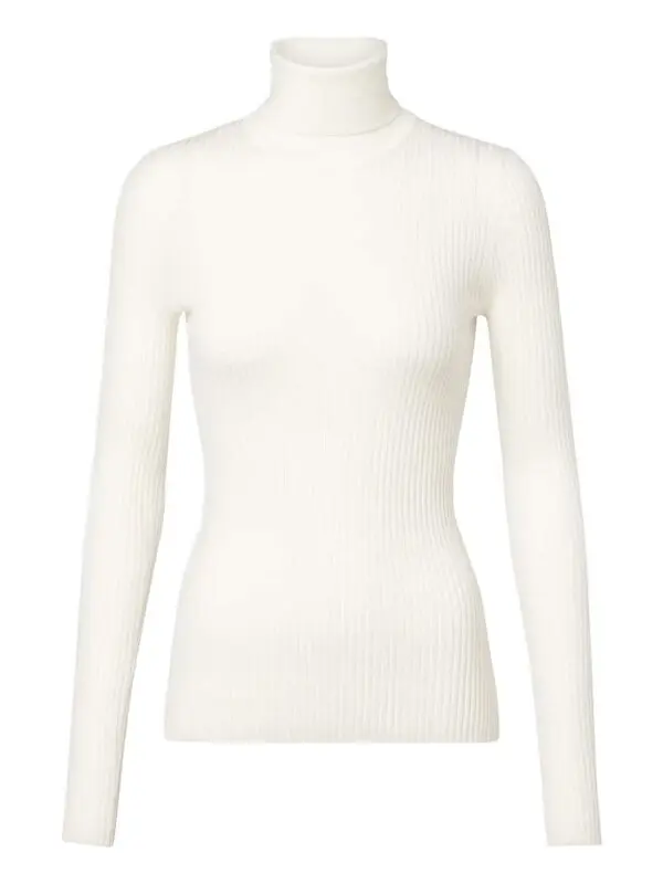 Gabriela Hearst Cashmere And Silk Turtleneck Sweater - White
