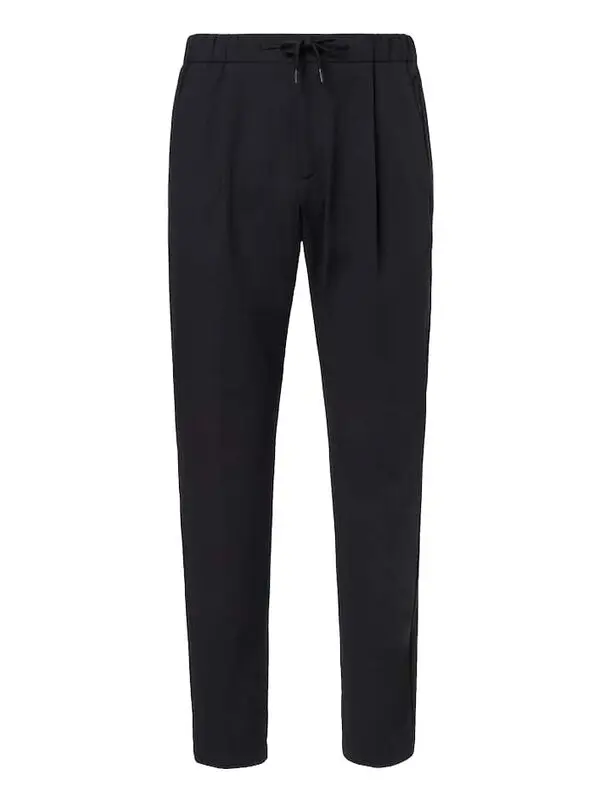 Herno Mid-rise Tapered Trousers - Blue