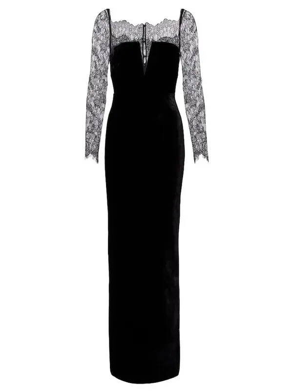 Roland Mouret Lace Gown - Black