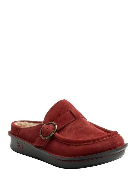 ALEGRIA BY PG LITE Brigid Faux Fur Mule - Sangria