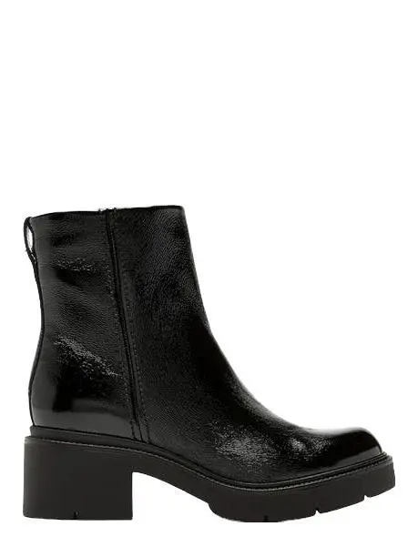 La Canadienne City Dry™ Waterproof Platform Bootie - Black Patent Leather