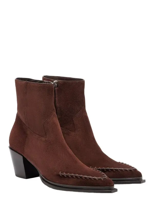 JIMMY CHOO Cece 60 Suede Ankle Boots - Brown