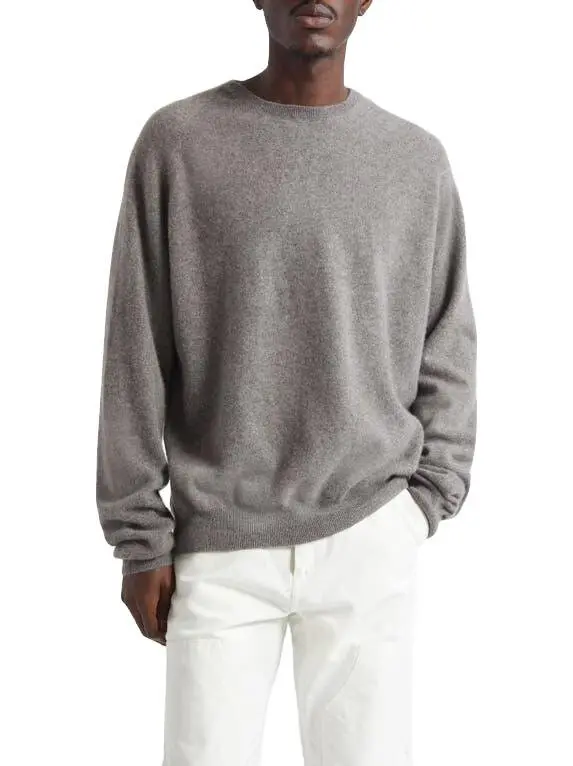 Frenckenberger Cashmere Crewneck Sweater - Brown Melange