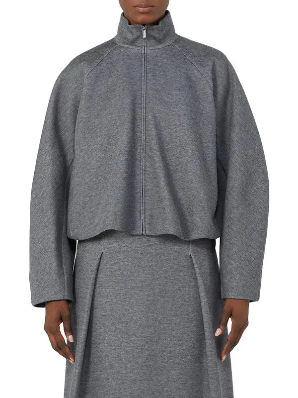 MM BY MAX MARA Era Knit Jersey Jacket - Dark Grey