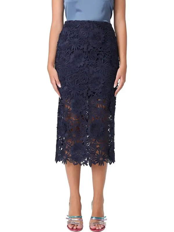 ROTATE BY BIRGER CHRISTENSEN Lace Skirt - Blue