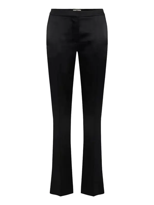 Elisabetta Franchi High-waisted Straight Leg Trousers - Black