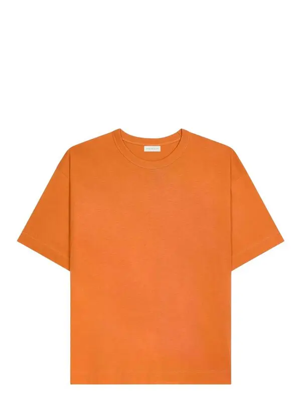 Dries Van Noten Cotton Crew-neck T-shirt - Orange