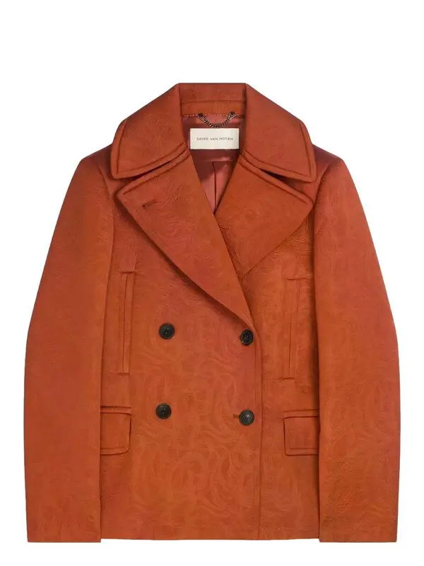 Dries Van Noten Double-breasted Jacket - Orange