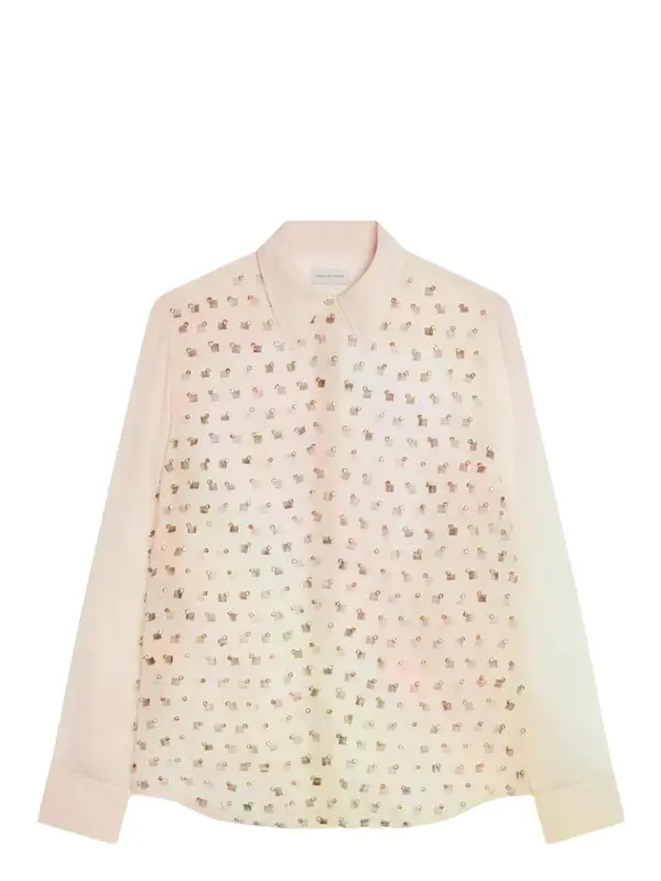 Dries Van Noten Rhinestone-embellished Shirt - Pink