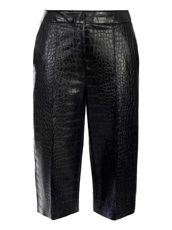 Elisabetta Franchi Cropped Trousers - Black