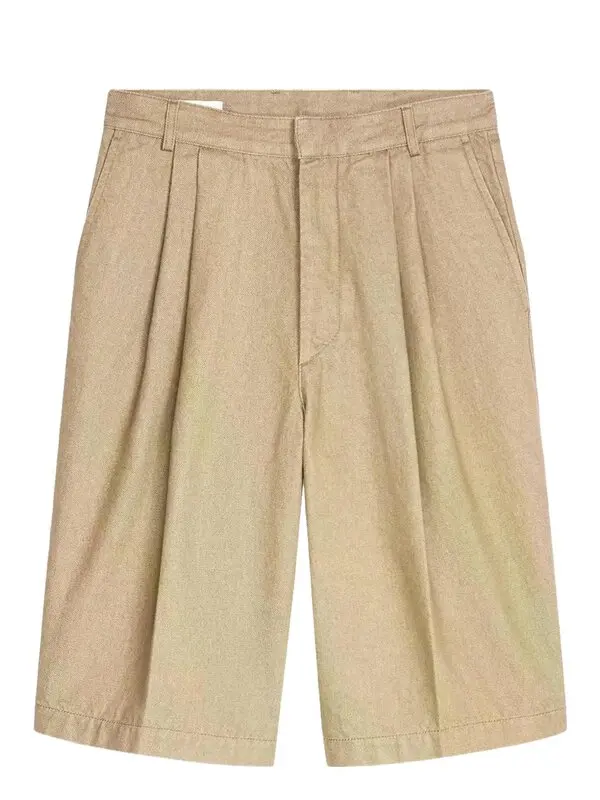 Dries Van Noten Cotton Shorts - Neutrals
