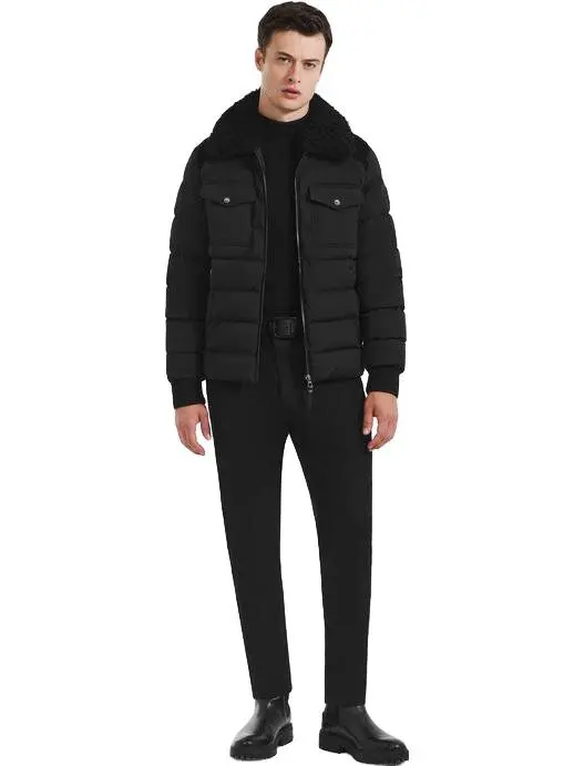 Rudsak Aviator-style Quilted Jacket - Black