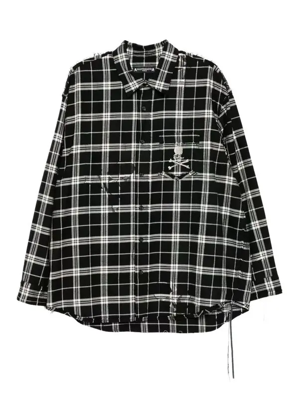 MASTERMIND WORLD Logo-embroidered Shirt - Black