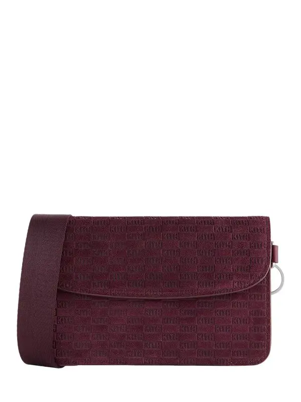 Kith Monogram Suede Envelope K20 Bag - Red