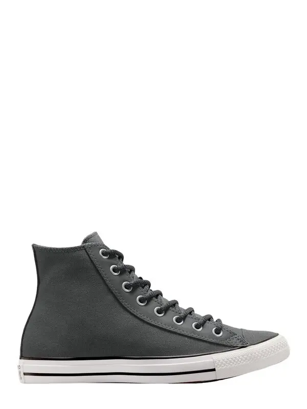 CONVERSE Chuck Taylor All Star High Leather Overlay Sneakers - Grey