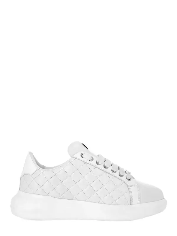 Philipp Plein Matelassé Low Top Sneakers - White