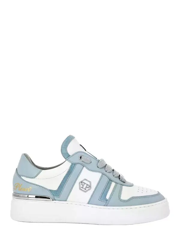 Philipp Plein Leather Sneakers - Blue