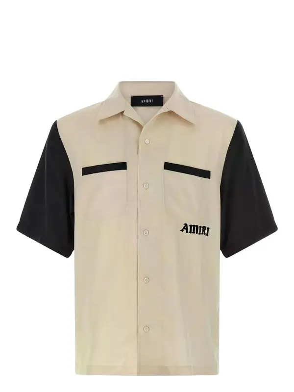 Amiri Alabaster Flocked-print Shirt - Neutrals