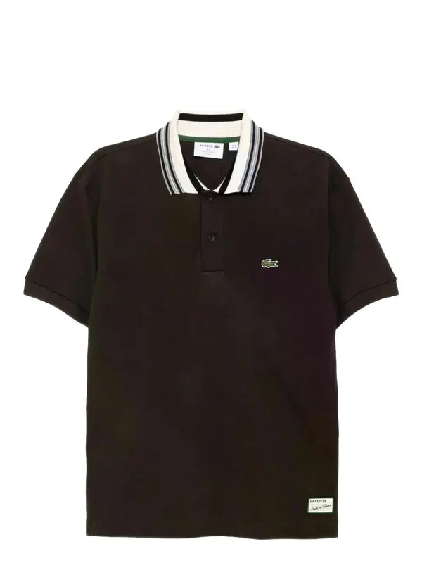 Lacoste Logo-embroidered Polo Shirt - Brown