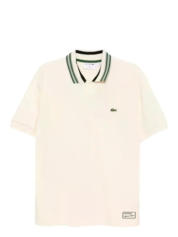 Lacoste Logo-embroidered Polo Shirt - Neutrals