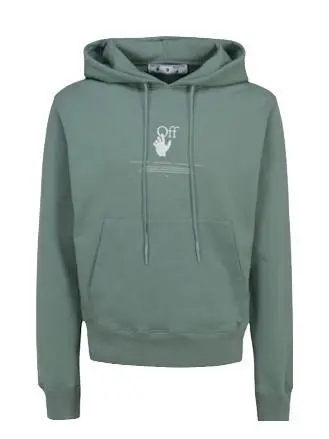 Off-White Graffiti Logo Hoodie - Green