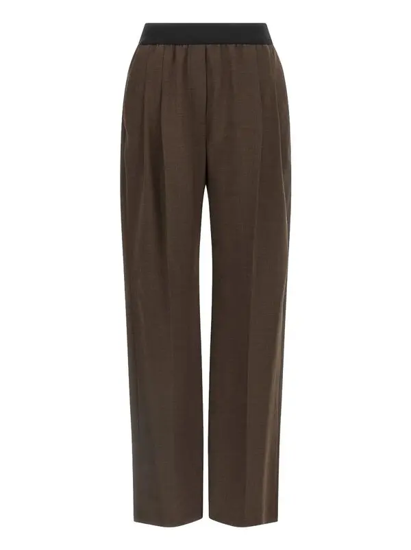 Loulou De Saison Niro Straight Leg Pants - Brown