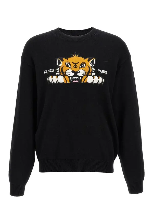 Kenzo Happy Tiger Sweater - Black