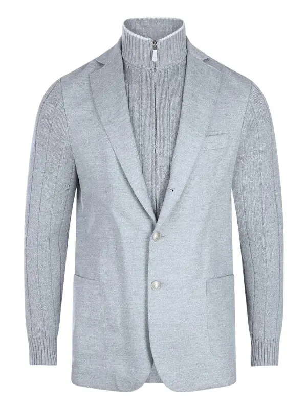 Eleventy Wool Blazer - Grey