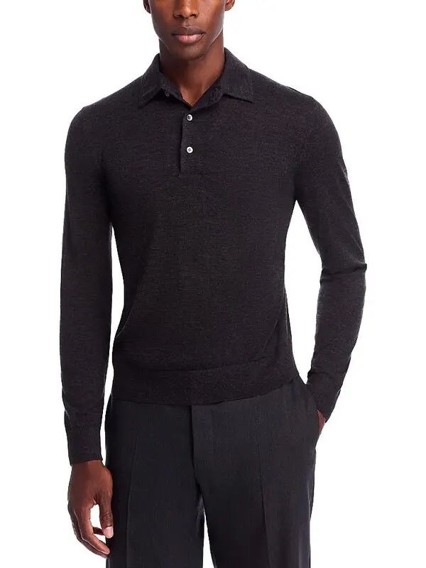 Bloomingdale'S Extra-fine Merino Wool Sweater Polo Exclusive - Oyster