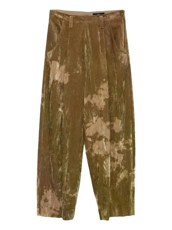 Y’s Discharge Printed Trousers - Neutrals