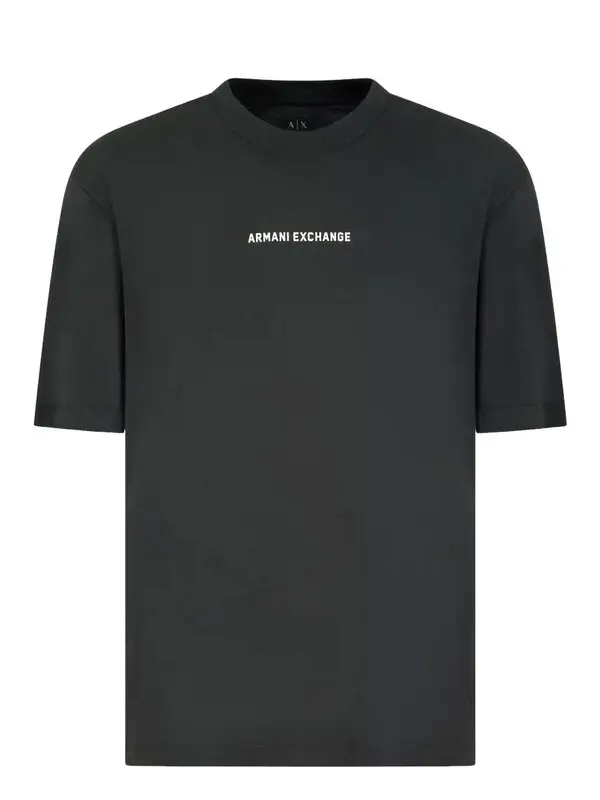 Armani Exchange Logo-print T-shirt - Black