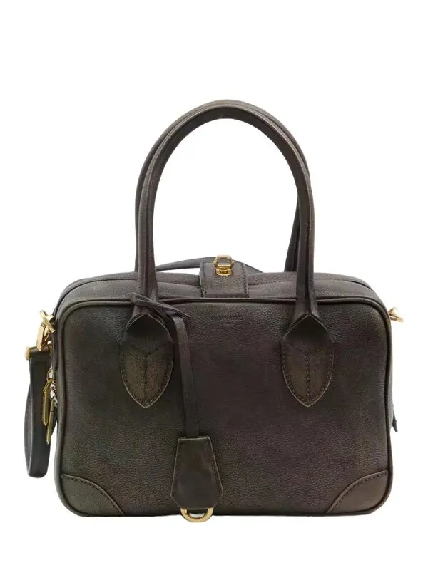 GOLDEN GOOSE Vita Double-handle Zip-top Tote Bag - Brown