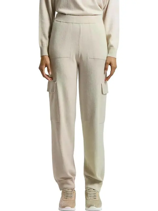 Peserico Cargo Pocket Knit Trousers - Neutrals