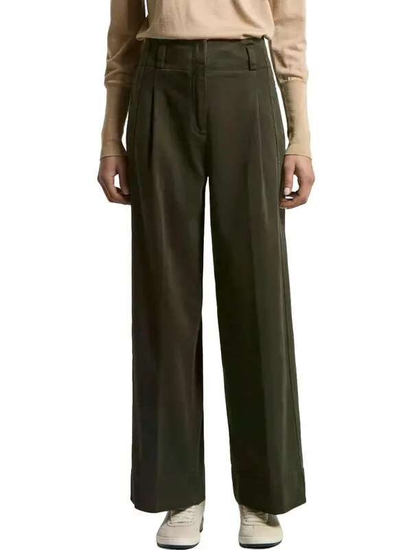 Peserico Pleated Trousers - Brown