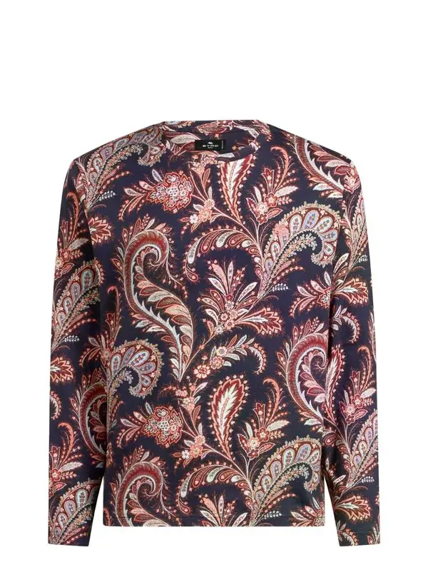 Etro Paisley Long-sleeved T-shirt - Brown