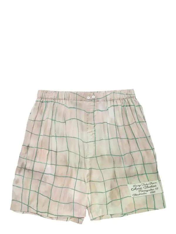 Acne Studios Check-pattern Shorts - Pink