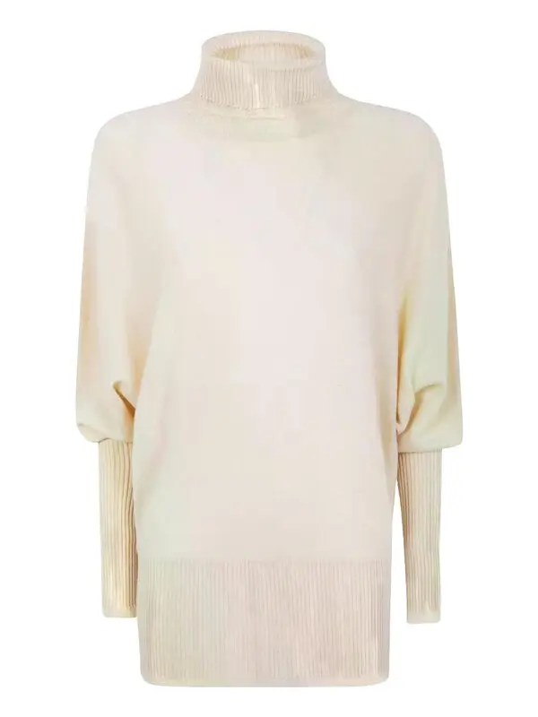 BY MALENE BIRGER Wool Turtleneck Sweater - Neutrals