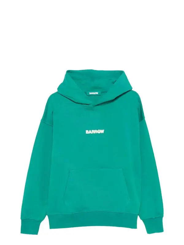 BARROW Logo-print Hoodie - Green