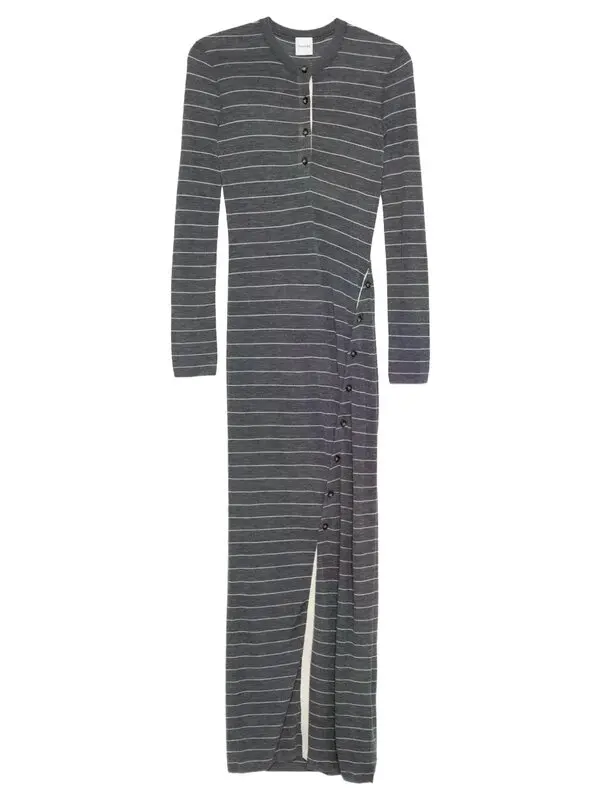 Nanushka Dakoa Striped Maxi Dress - Grey