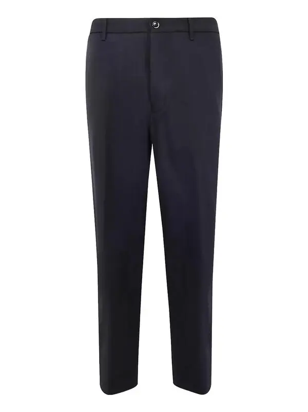 NINE:INTHE:MORNING Button-fastening Wool Trousers - Black