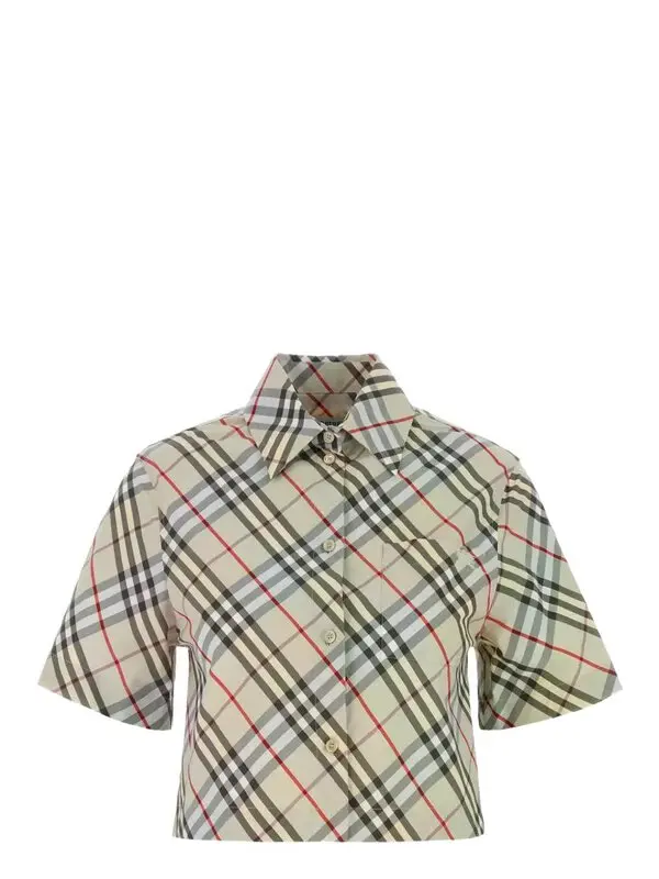 Burberry Check-pattern Short-sleeve Shirt - Neutrals