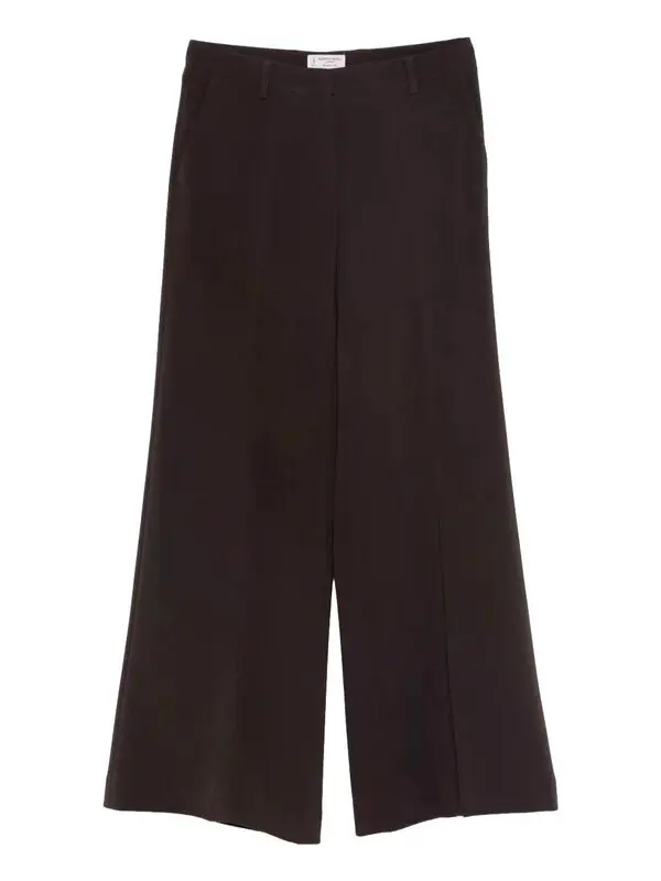 Alberto Biani Wide-leg Trousers - Brown
