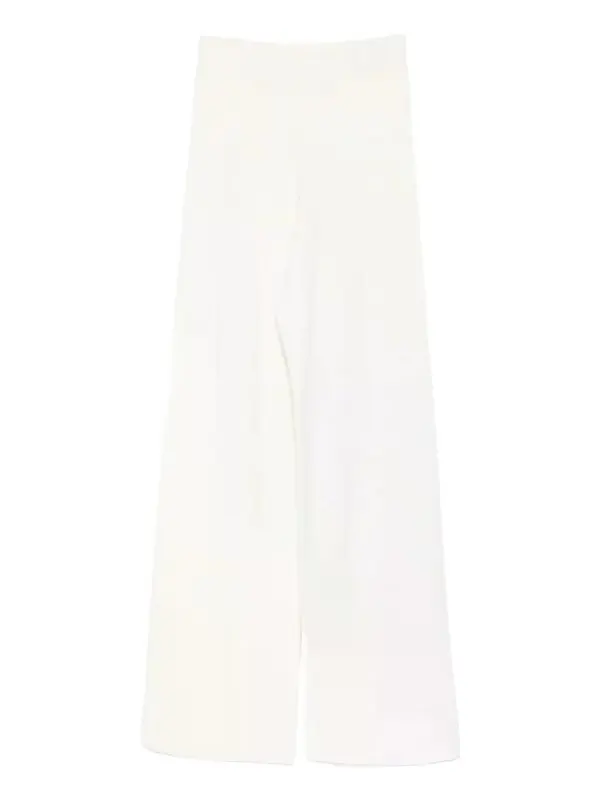 Fabiana Filippi Ribbed Trousers - White