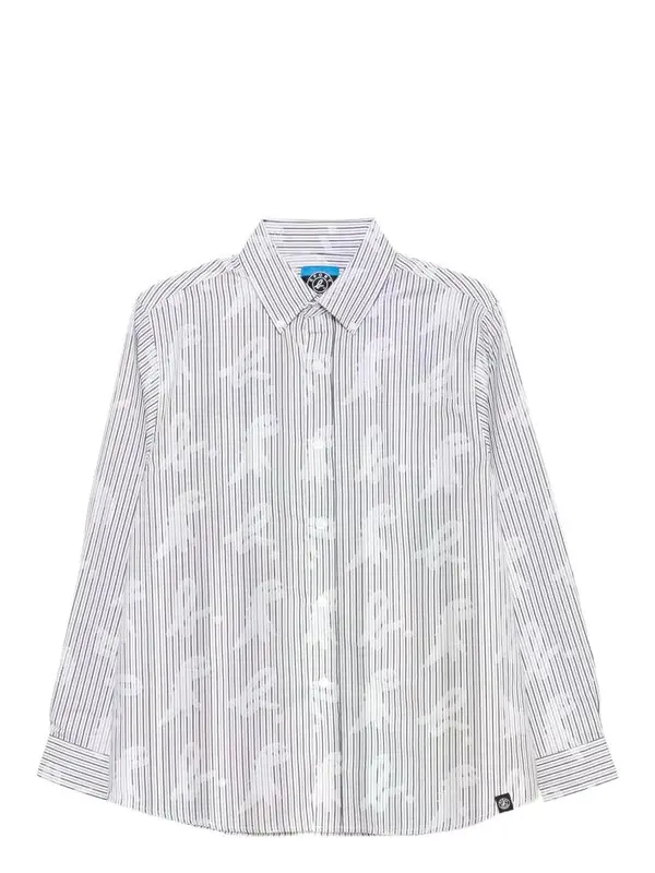 SPORT B. BY AGNÈS B. Logo-print Striped Shirt - White