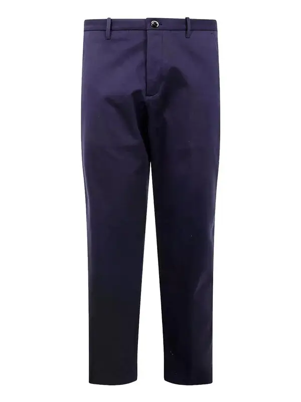 NINE:INTHE:MORNING Button-fastening Cotton Trousers - Blue