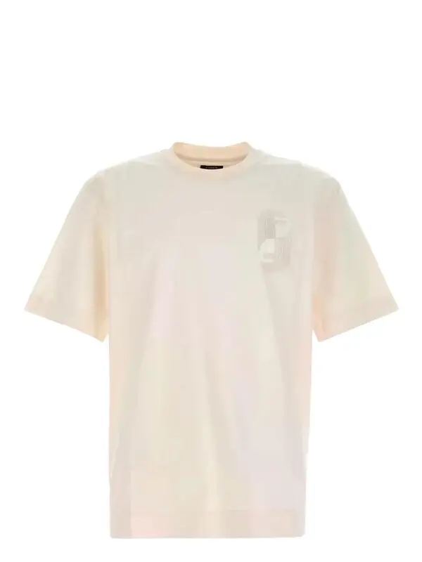 Fendi Logo-embroidered T-shirt - Neutrals