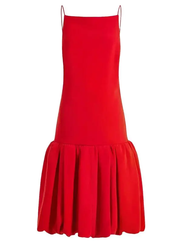 16Arlington Viana Balloon-hem Mini Dress - Red