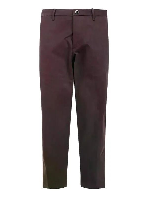 NINE:INTHE:MORNING Button-fastening Cotton Trousers - Brown