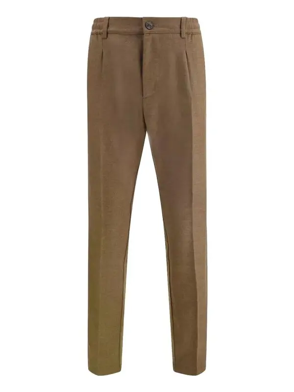 CRUNA Pleated Trousers - Brown