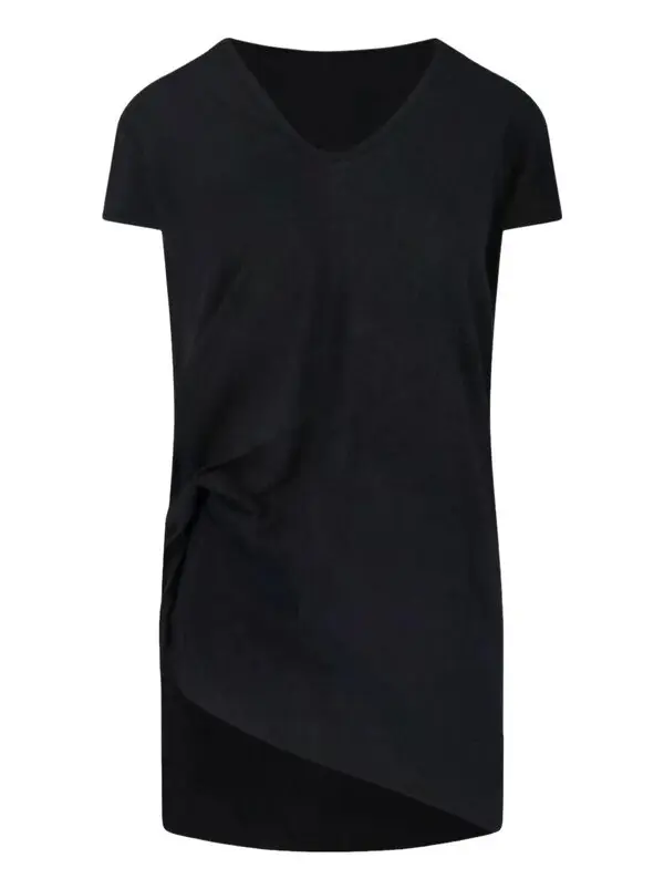 Rick Owens V-neck T-shirt - Black